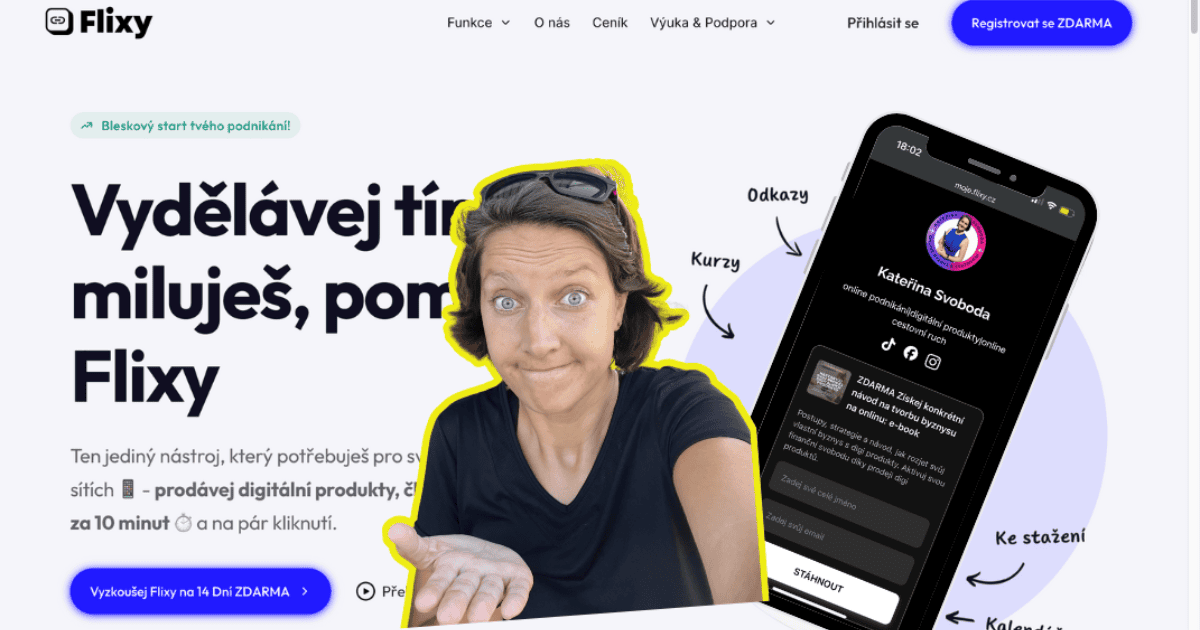 Návod pro začátečníky nástrojem Flixy aneb Jak na online prodej digitálních produktů, členství a ...
